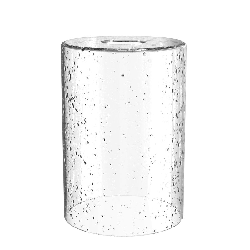 Wrought Studio™ Cylindrical Bubble Glass Lamp Shades | Wayfair