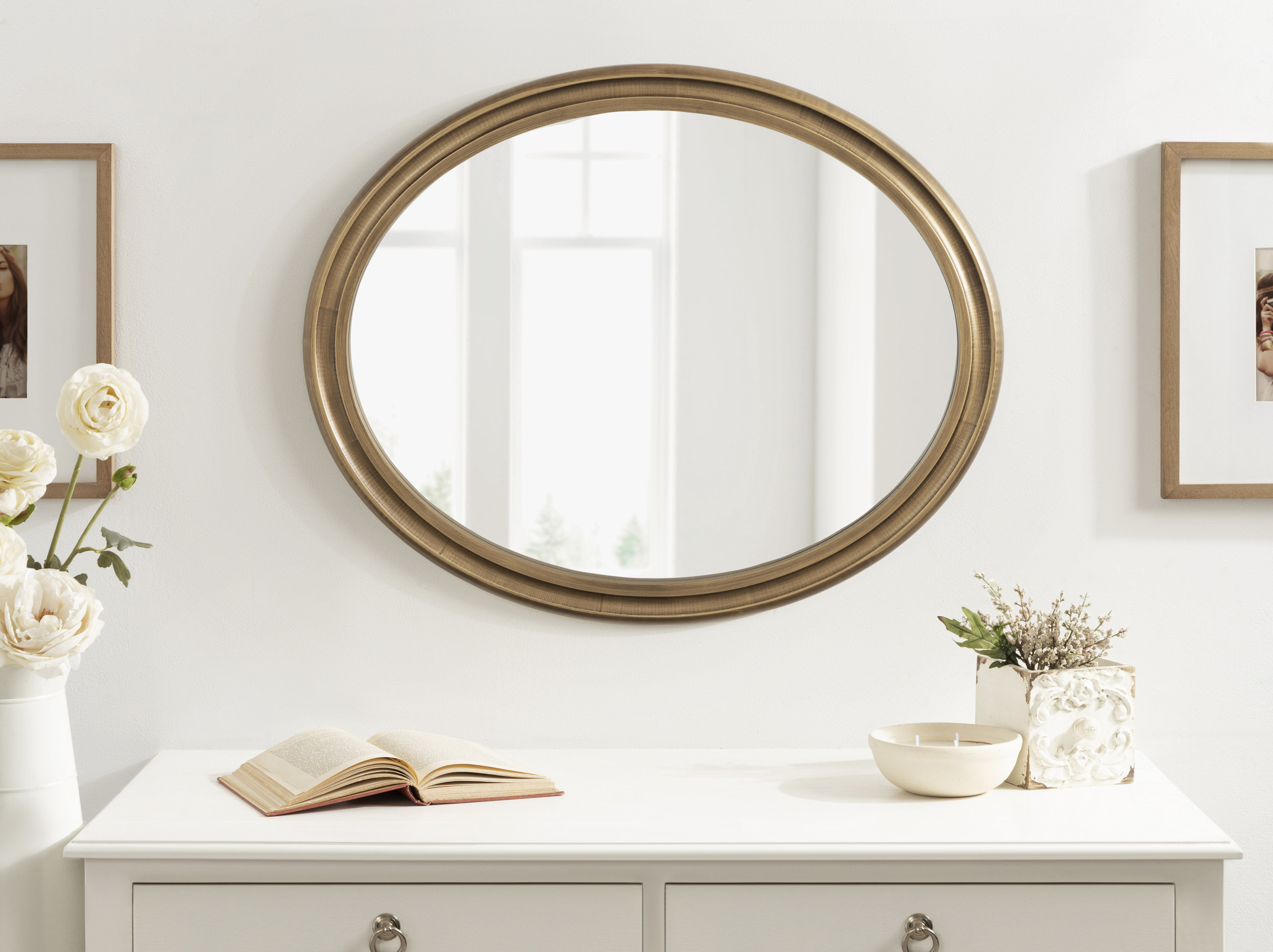 Mistana™ Jorah Flat Wall Mirror & Reviews | Wayfair