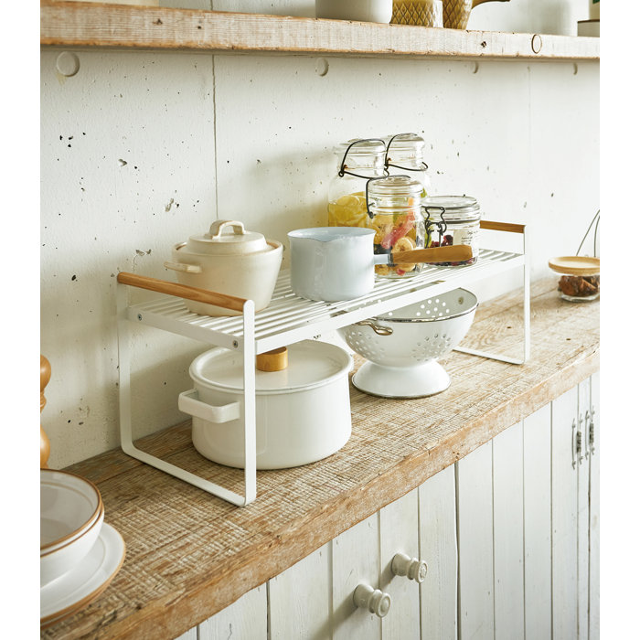 Yamazaki Home Wired Organizer Rack - Kitchen Storage Shelves, Steel ...