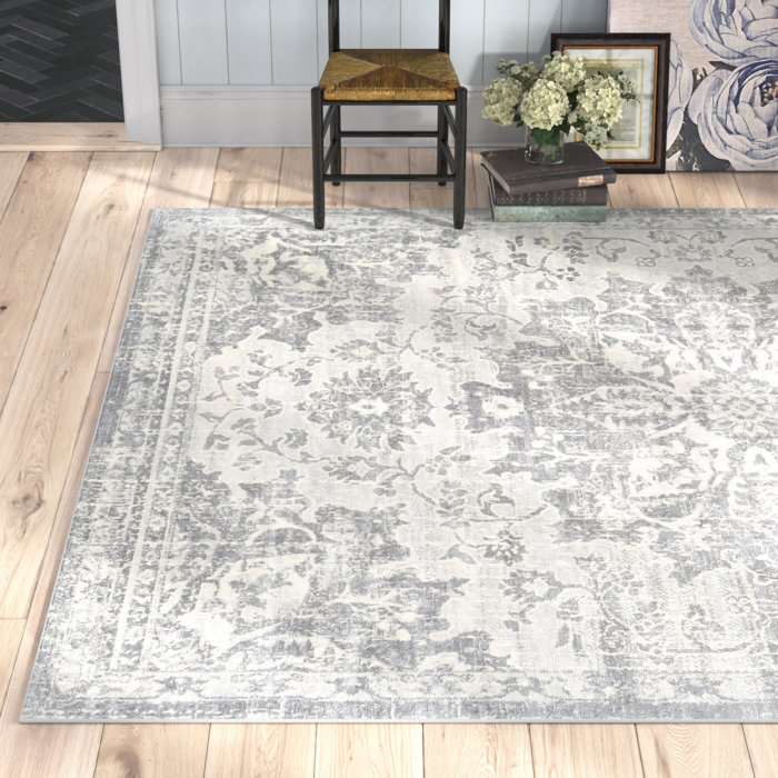 Laurel Foundry Modern Farmhouse Hilyard Machine Oriental Gray Area Rug ...