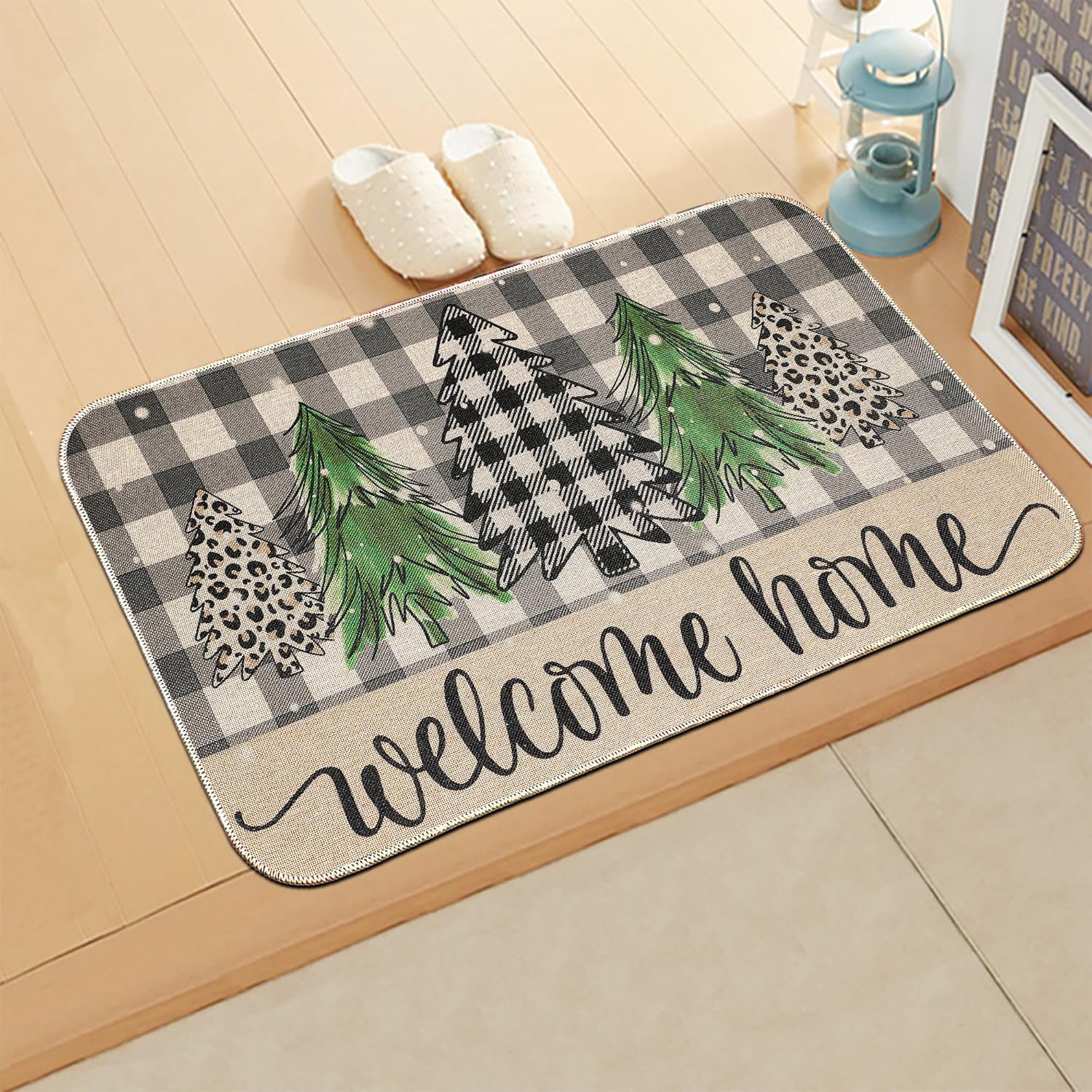 Ophelia & Co. Christmas Door Mat Xmas Welcome Christmas Mat Non-Slip ...
