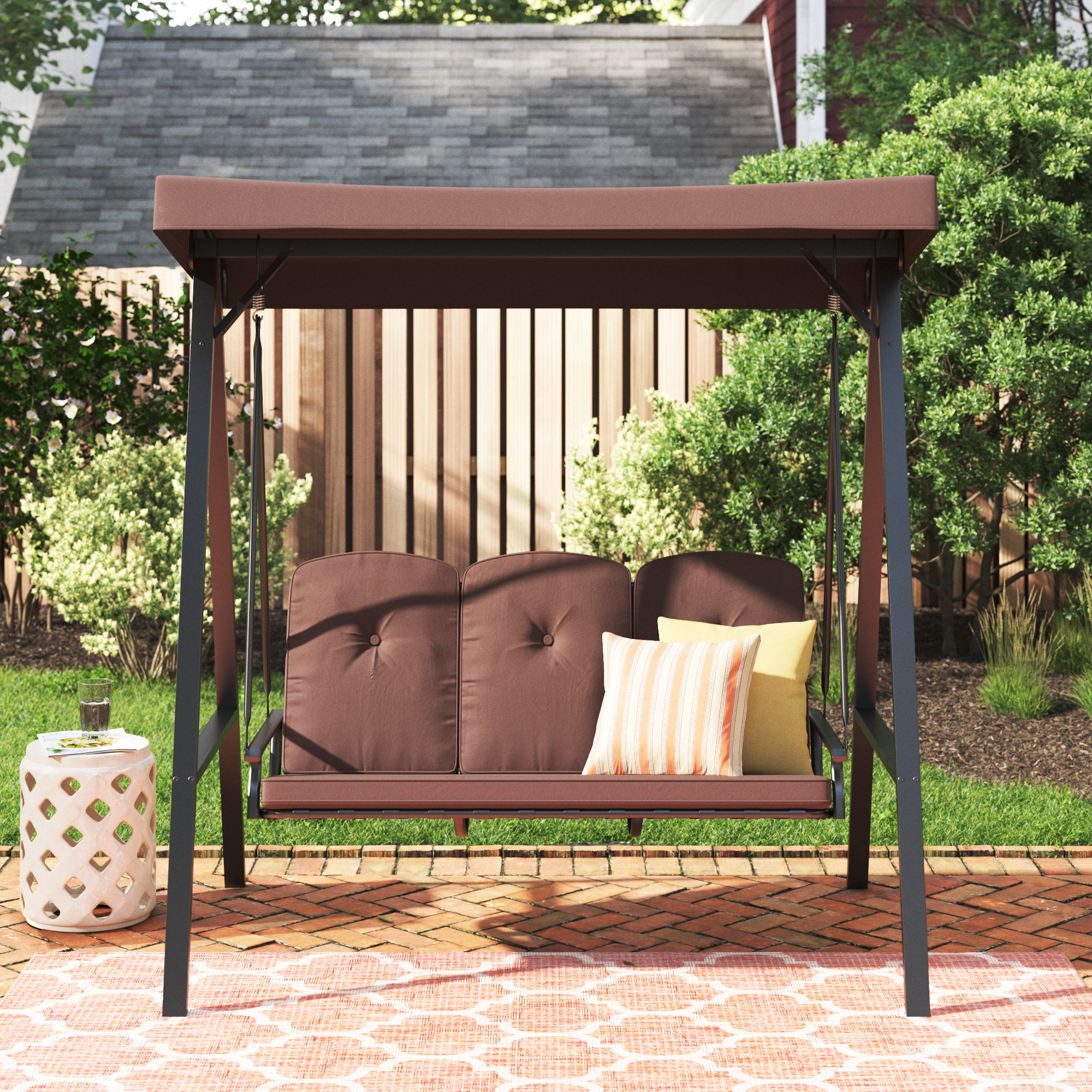 Red Barrel Studio Porch Swing with Stand & Reviews | Wayfair