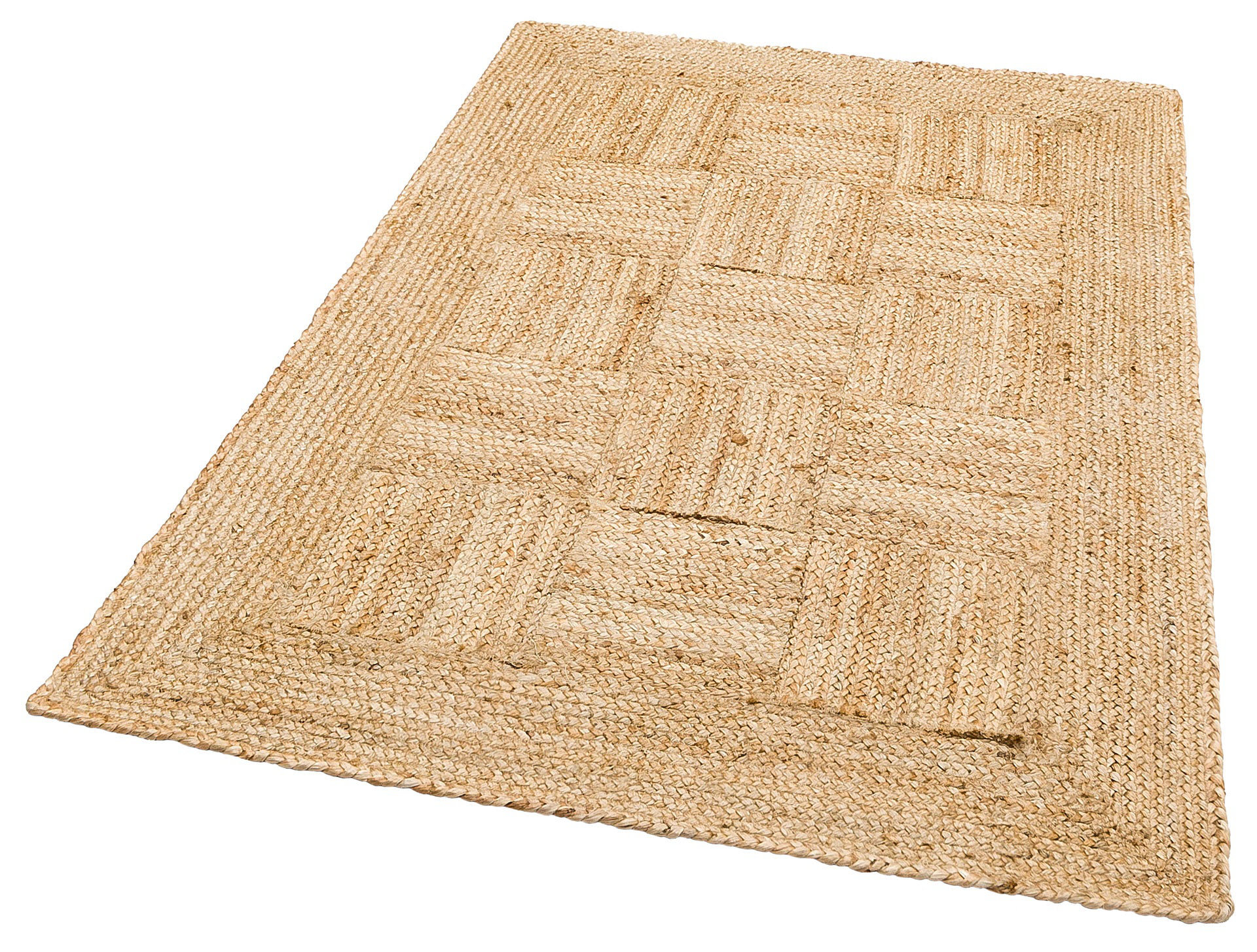 Rosecliff Heights Sankt Florian Beige Geometric Jute Jute Area Rug ...
