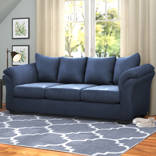 Ebern Designs Mellitz 80'' Pillow Top Arm Fabric Upholstered Sofa ...