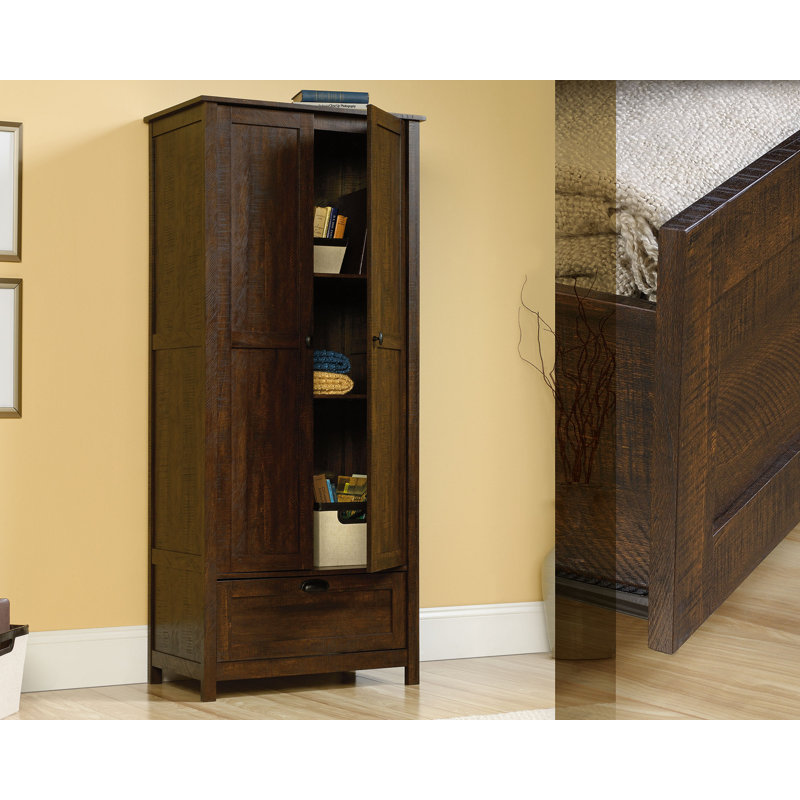 Gracie Oaks Storage Cabinet - 72"H Oak Rustic | Wayfair
