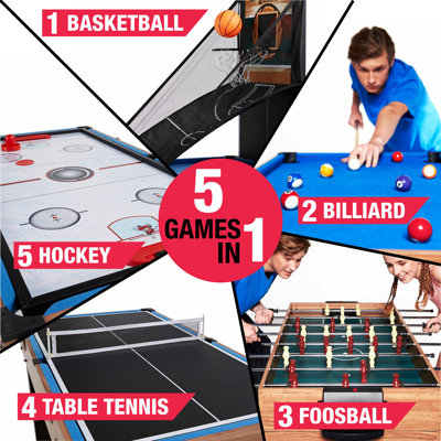 MD Sports 5 Game 48.5" Multi Game Table & Reviews | Wayfair