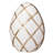 The Holiday Aisle® 12.75" Resin Lattice White Chocolate Egg - Wayfair ...