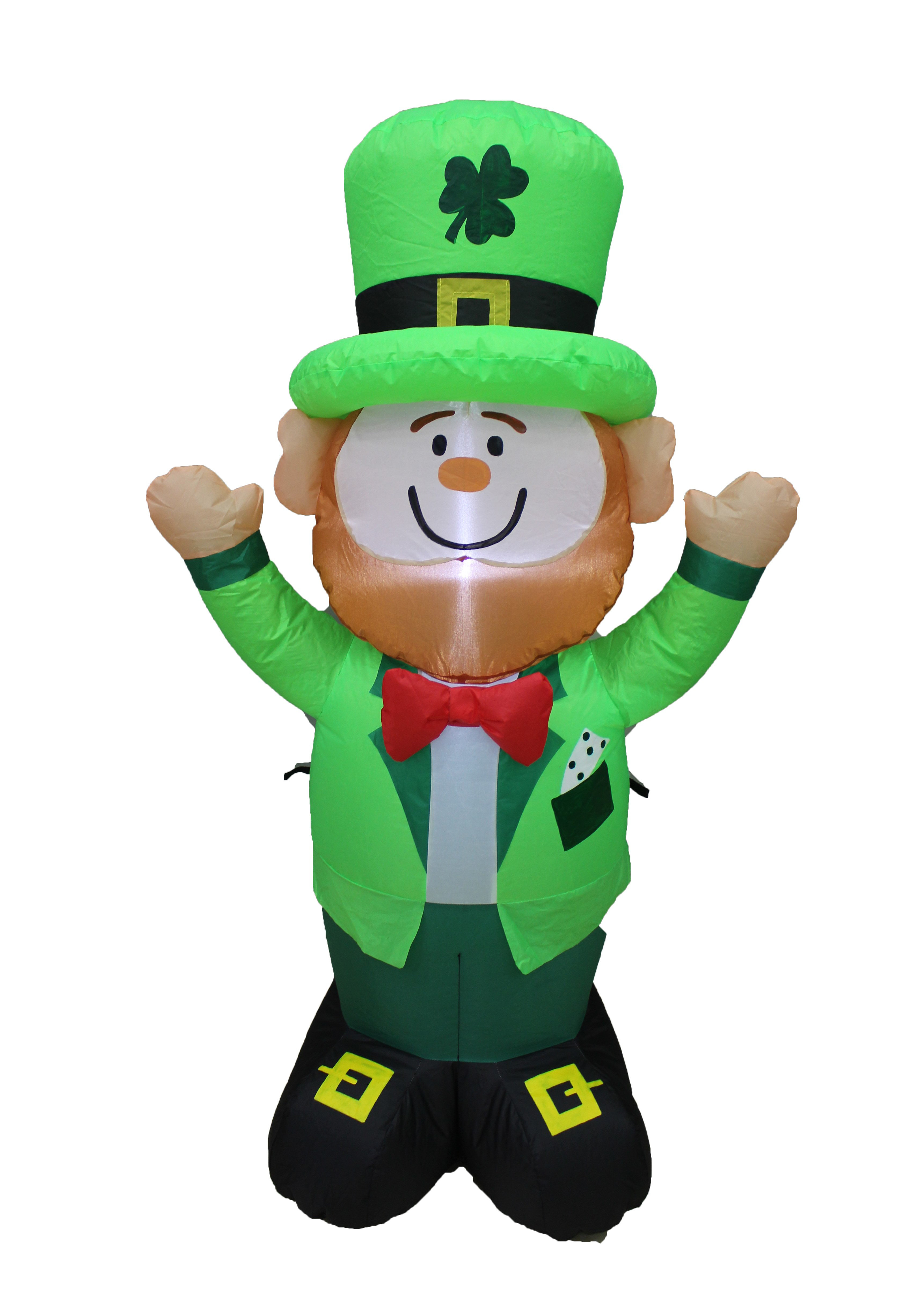 The Holiday Aisle® 4 Foot Tall Saint Patrick's Day Lighted Inflatable ...