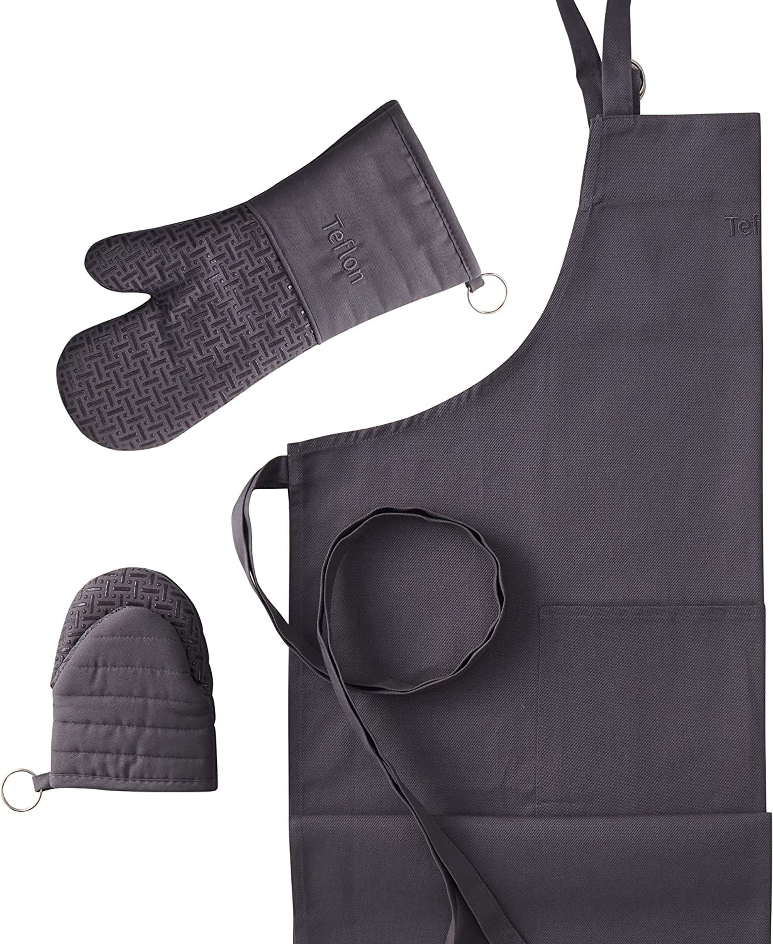 Teflon Polytetrafluoroethylene Apron And Oven Mitt And Mini Mitt Set, 3 ...