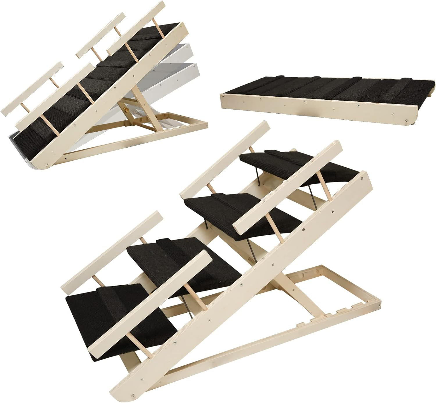 Tucker Murphy Pet™ Dog Ramp 2-In-1 With 4 Remoable Guardrails ...