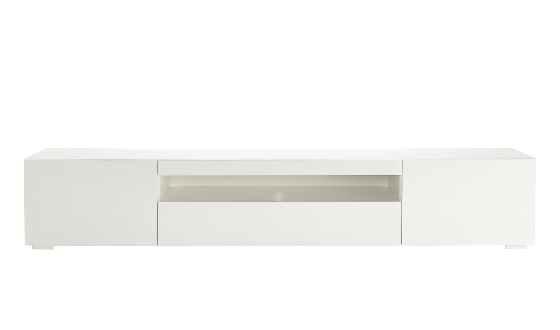 Metro Lane Woodvale 200cm TV Stand Cabinet with Lights for up to 90" TV ...