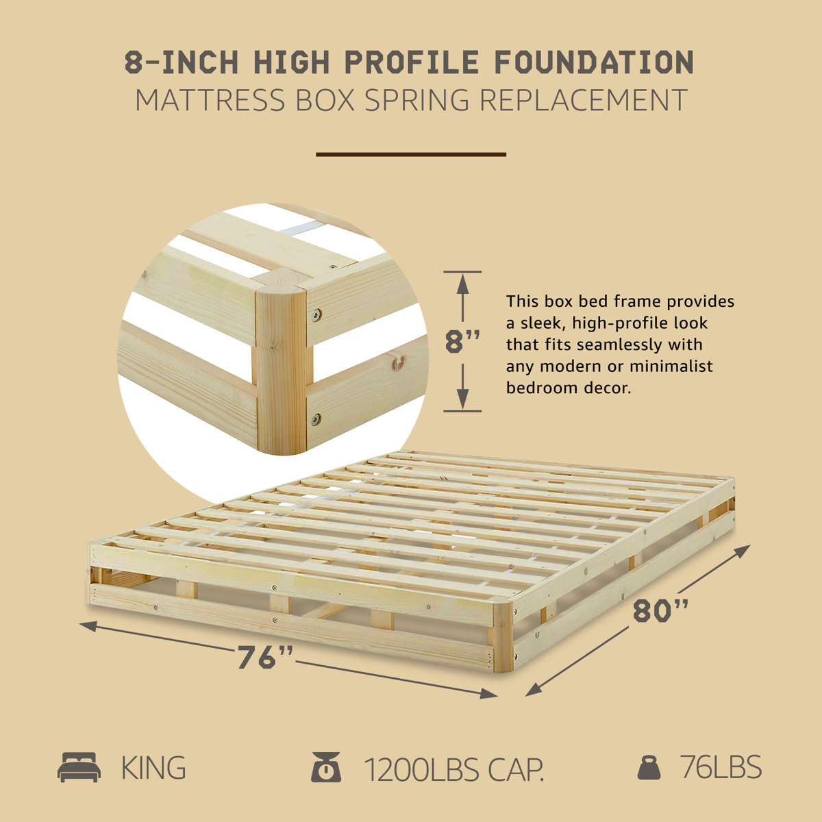 Hercules Bed Frames Hercules Foundation Mattress Box Spring Replacement ...
