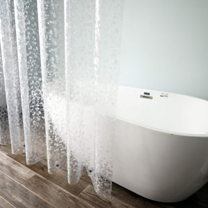 Symple Stuff Extra Long Eva Shower Curtain Liner, Heavy Duty Shower ...
