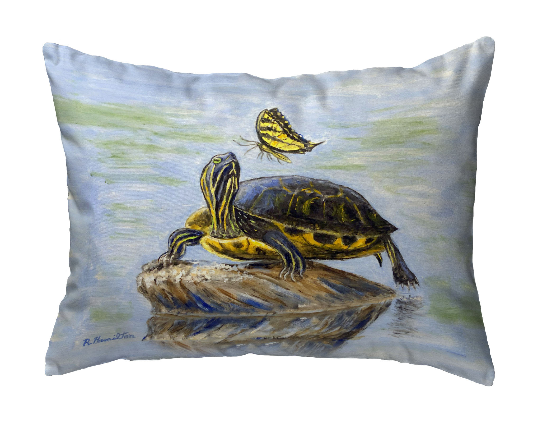 Betsy Drake Interiors Turtle & Tiger Swallowtail Butterfly No Cord ...