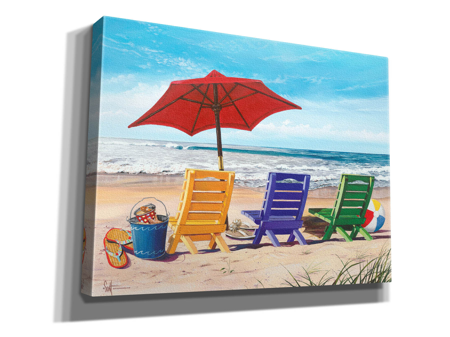 Highland Dunes 'Beachy Keen' by Scott Westmoreland Canvas Wall Art ...