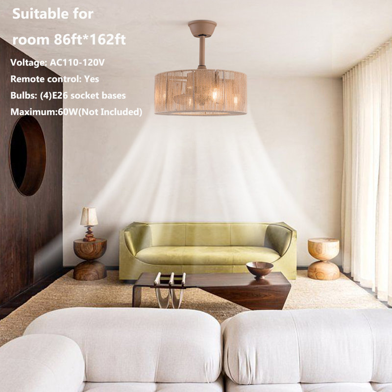 Wrought Studio Beidleman 18" Ceiling Fan with Remote Control & Reviews ...