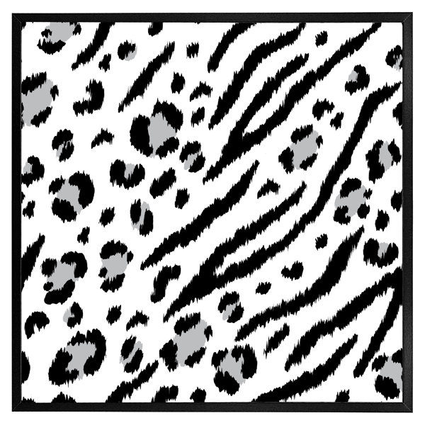 Metro Lane Arrthor Zebra & Leopard Print - Single Picture Frame Art ...