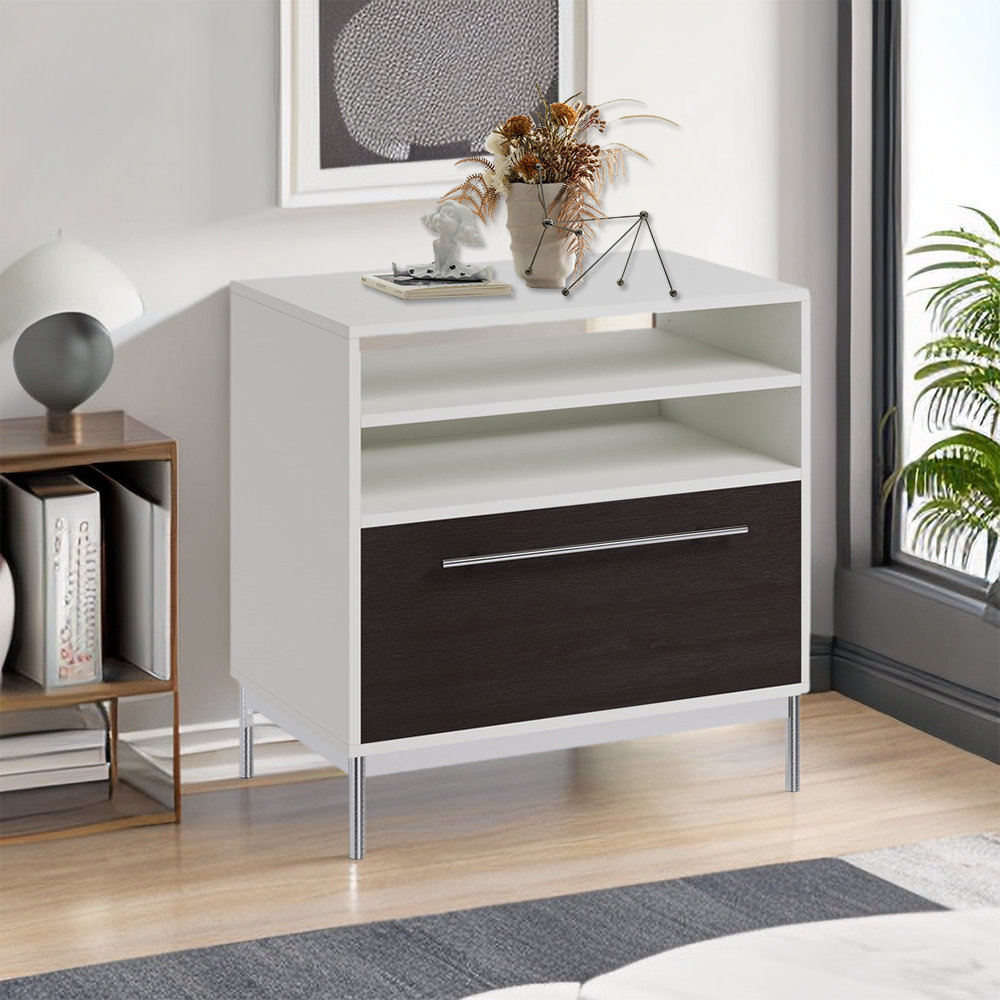 Hokku Designs Mansie 30'' Wide 1 -Drawer File Cabinet | Wayfair