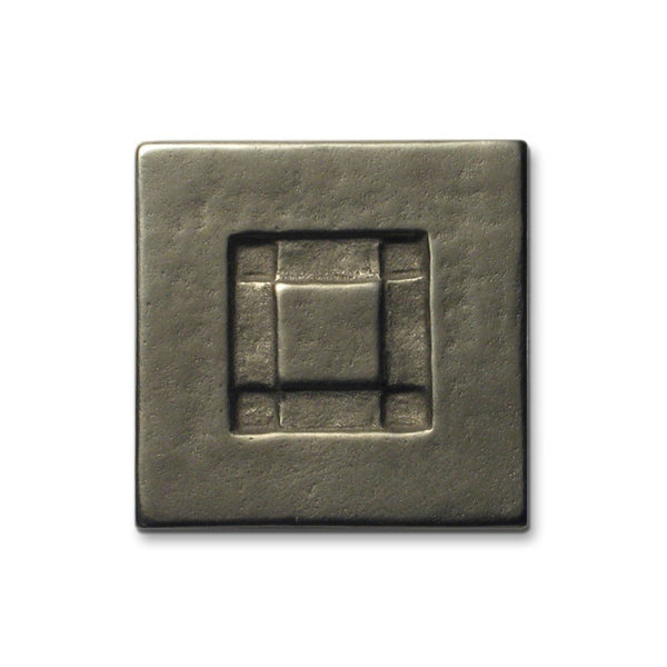 Foundry Art 2" x 2" Metal Center Decorative Tile Insert | Perigold