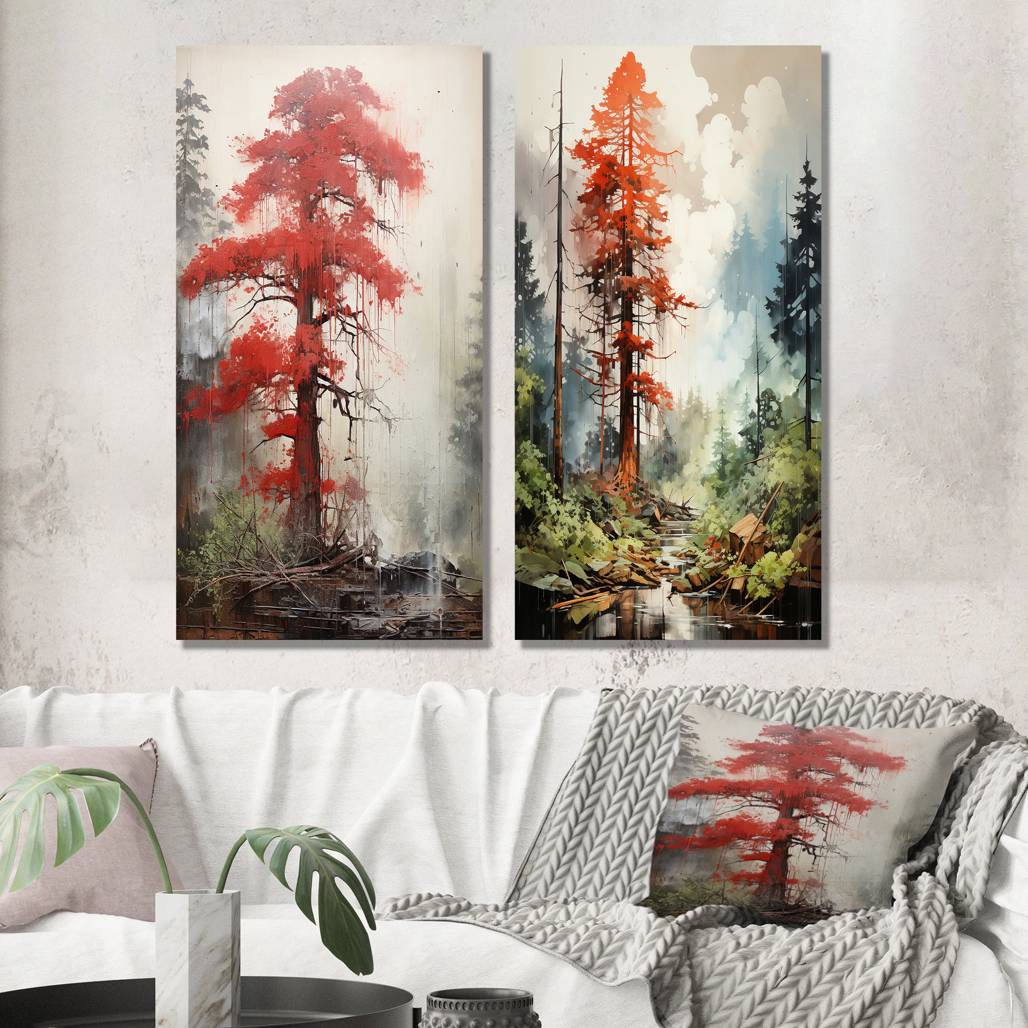 Lark Manor™ Forest Redwood Tree Charm - Tree Redwood Metal Wall Art ...