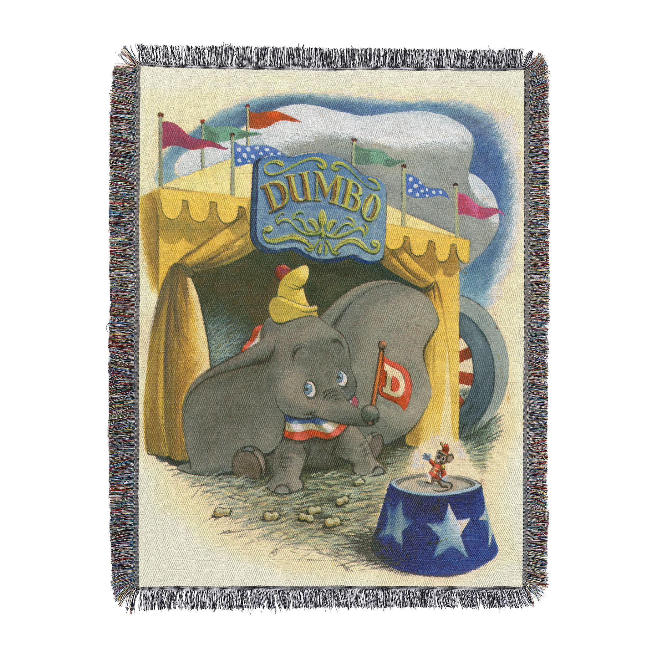Northwest Disney Dumbo Throw Blanket, Traveling Dumbo Classic Movie ...