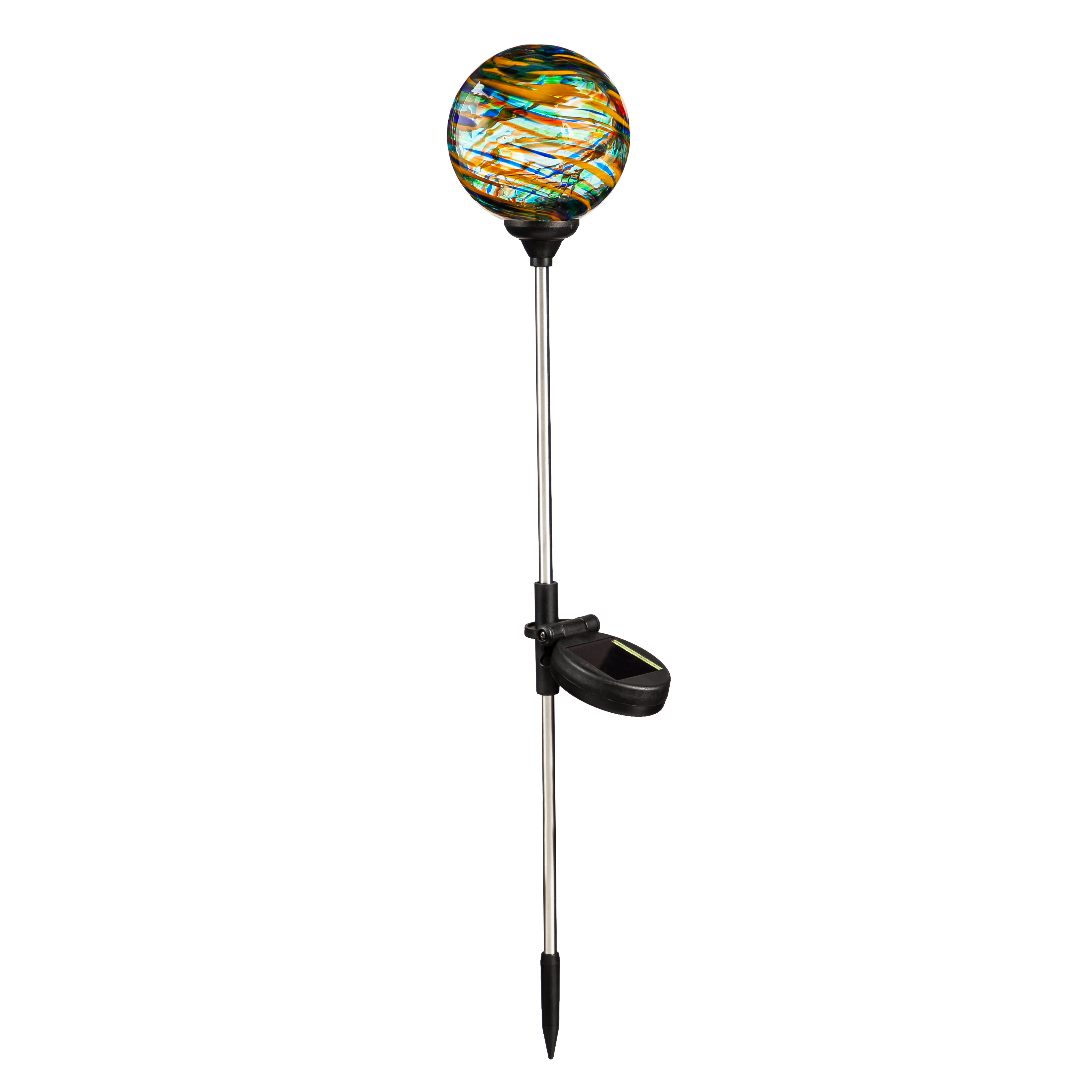 Evergreen Enterprises, Inc Turquoise Swirl Solar Stake - Wayfair Canada