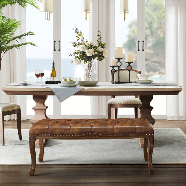 Lark Manor™ Arthurine Faux Leather Bench & Reviews | Wayfair