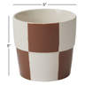 AllModern Caitlin Checkerboard Ceramic Pot Planter | Wayfair