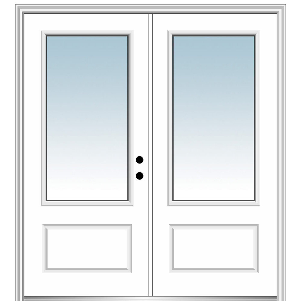 MMI DOOR Primed Fiberglass Prehung Entry Door | Wayfair