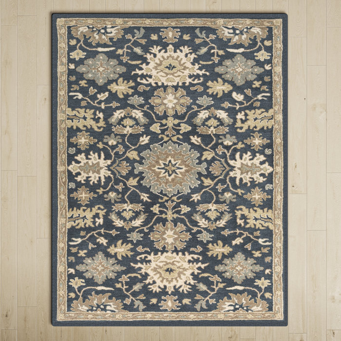 Birch Lane™ Arden Hand Tufted Wool Floral Rug & Reviews | Wayfair