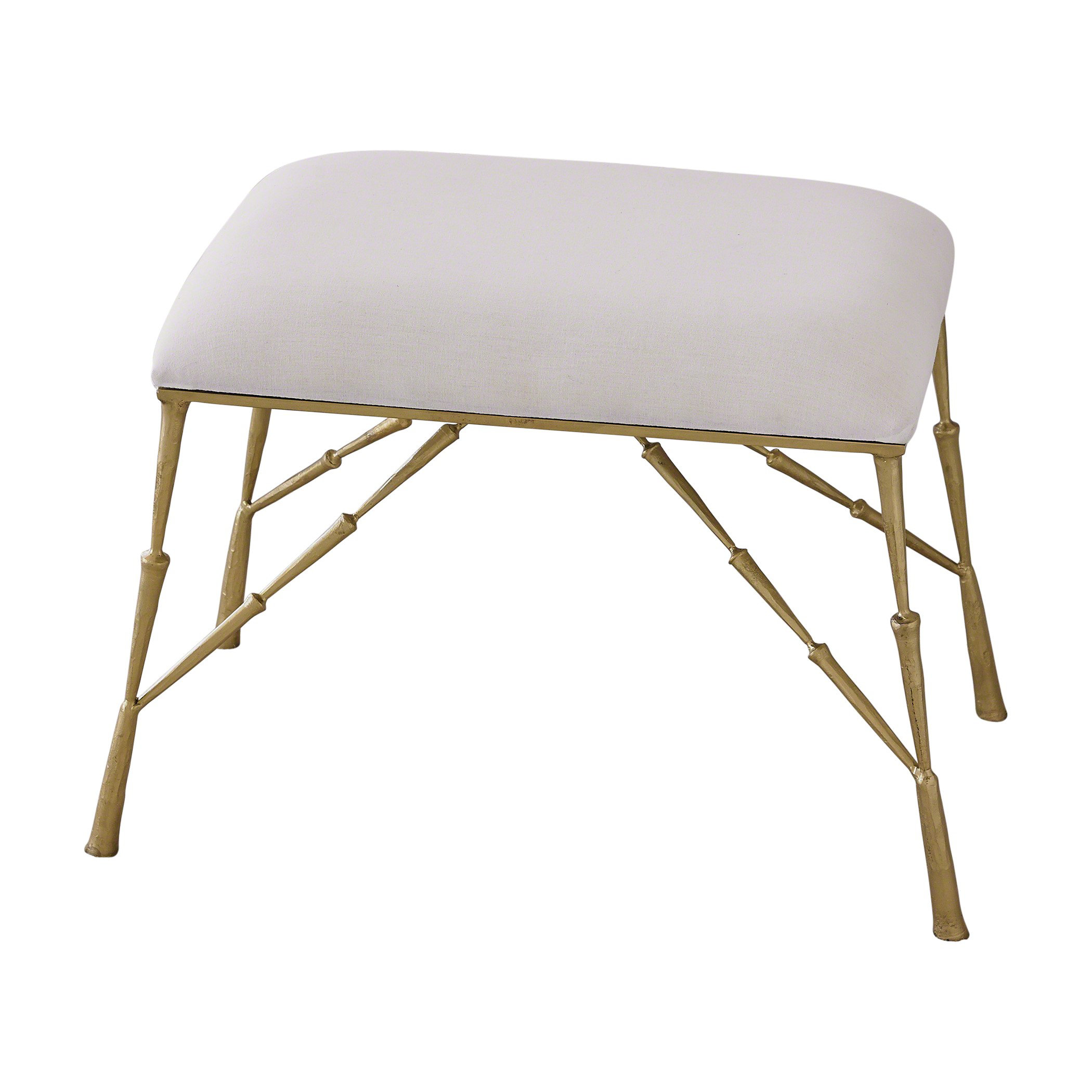 Studio A Home Spike Bench with Muslin Cushion & Reviews | Perigold