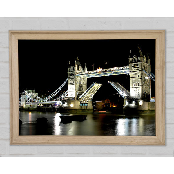 Brayden Studio London Bridge Night - Single Picture Frame Art Prints ...