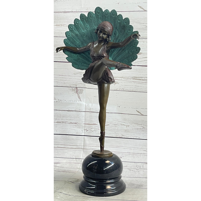 Red Barrel Studio® Dalpe Charleston Pea Flapper Dancer Girl Art Deco ...