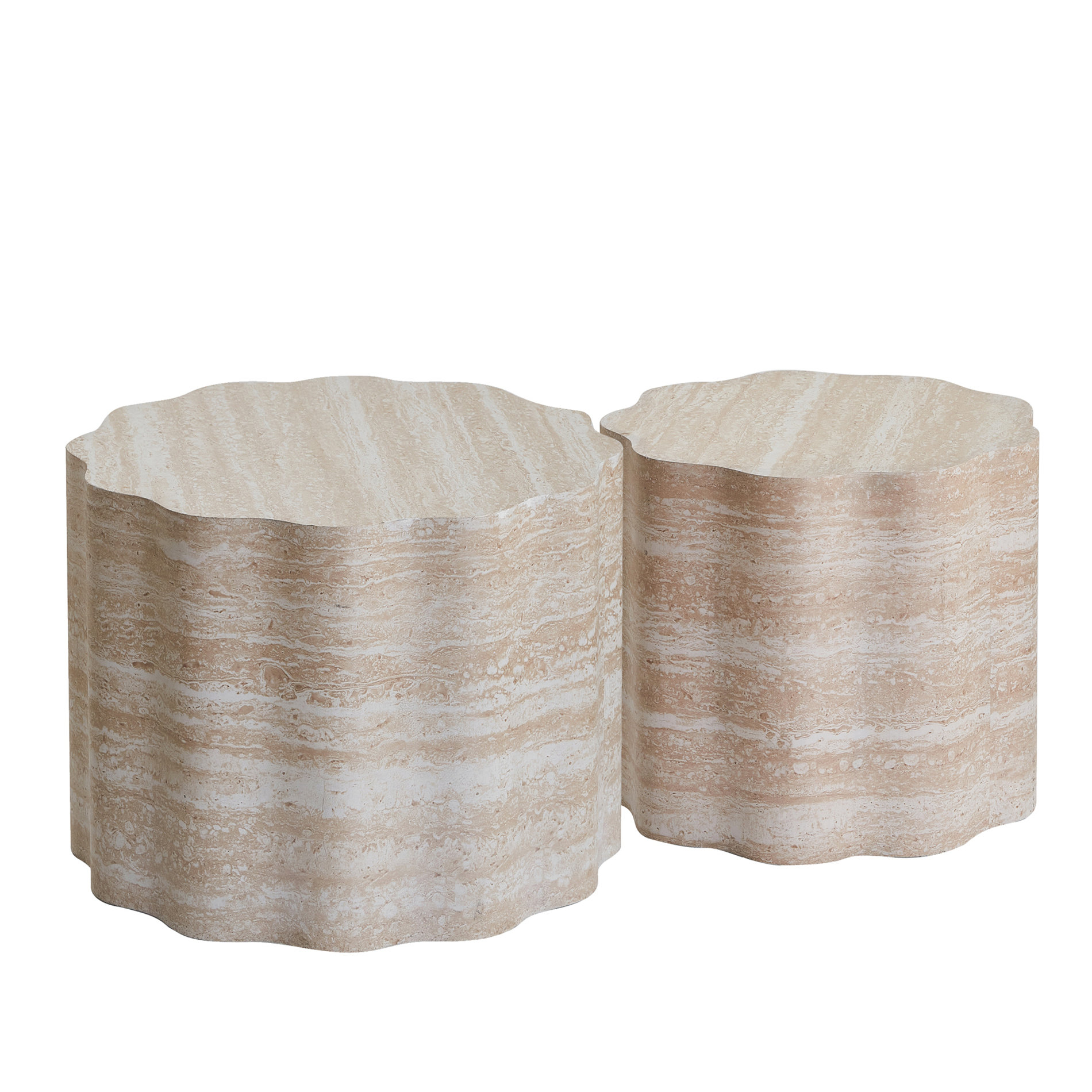 Dakota Fields Set of 2 Round Coffee Tables for Living Room | Wayfair