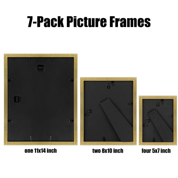 Wayfair Basics® Dreketi 7 Piece MDF Wood Picture Frames Gallery Wall ...