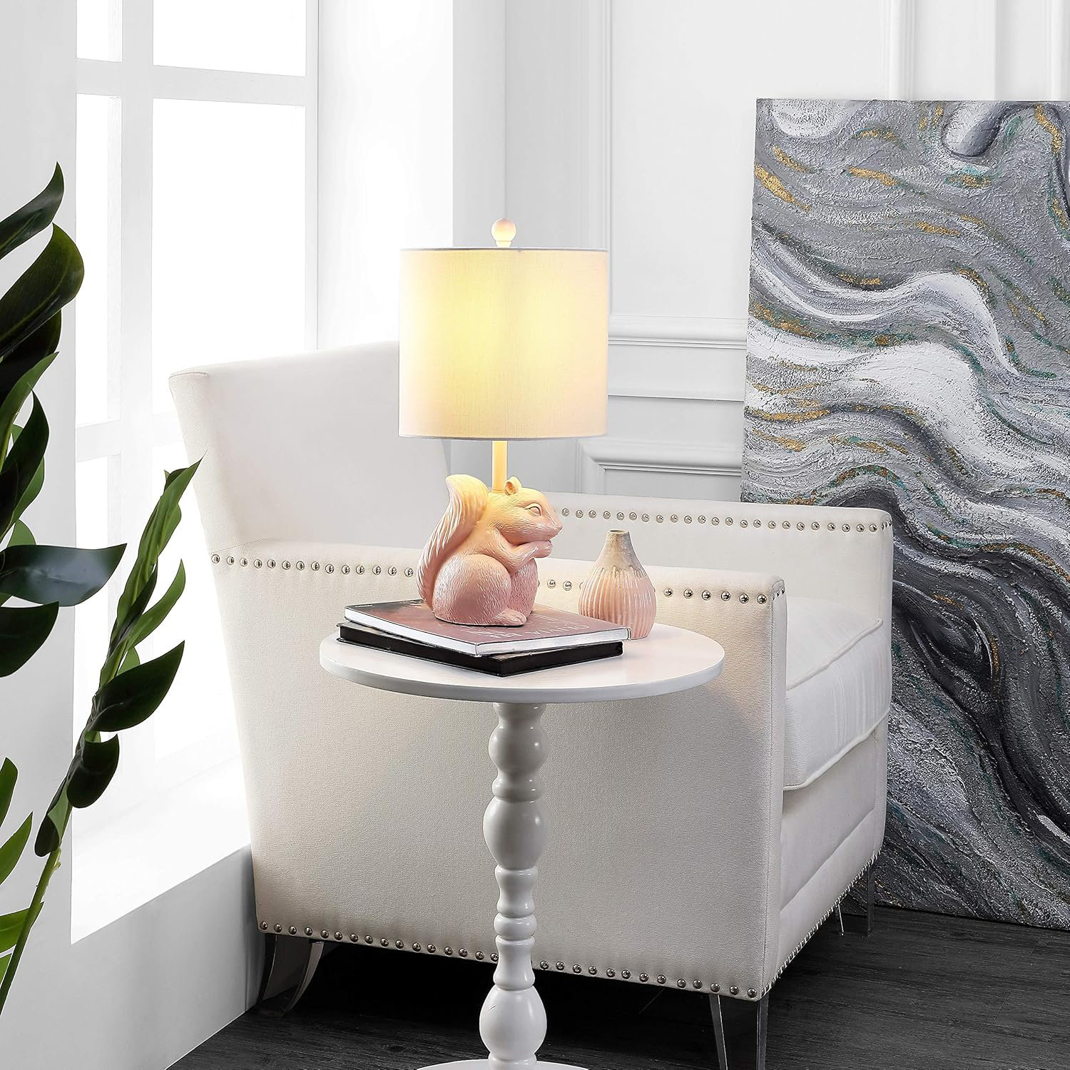 Redwood Rover Kids Lighting Collection Ceramic Table Lamp With Led Bulb ...