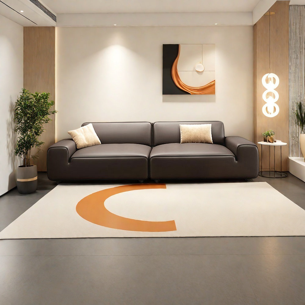 ANCOREY Retro style tofu block living room sofa | Wayfair