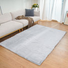 Mercer41 Sunaina Machine Woven Faux Fur Pink Rug & Reviews | Wayfair