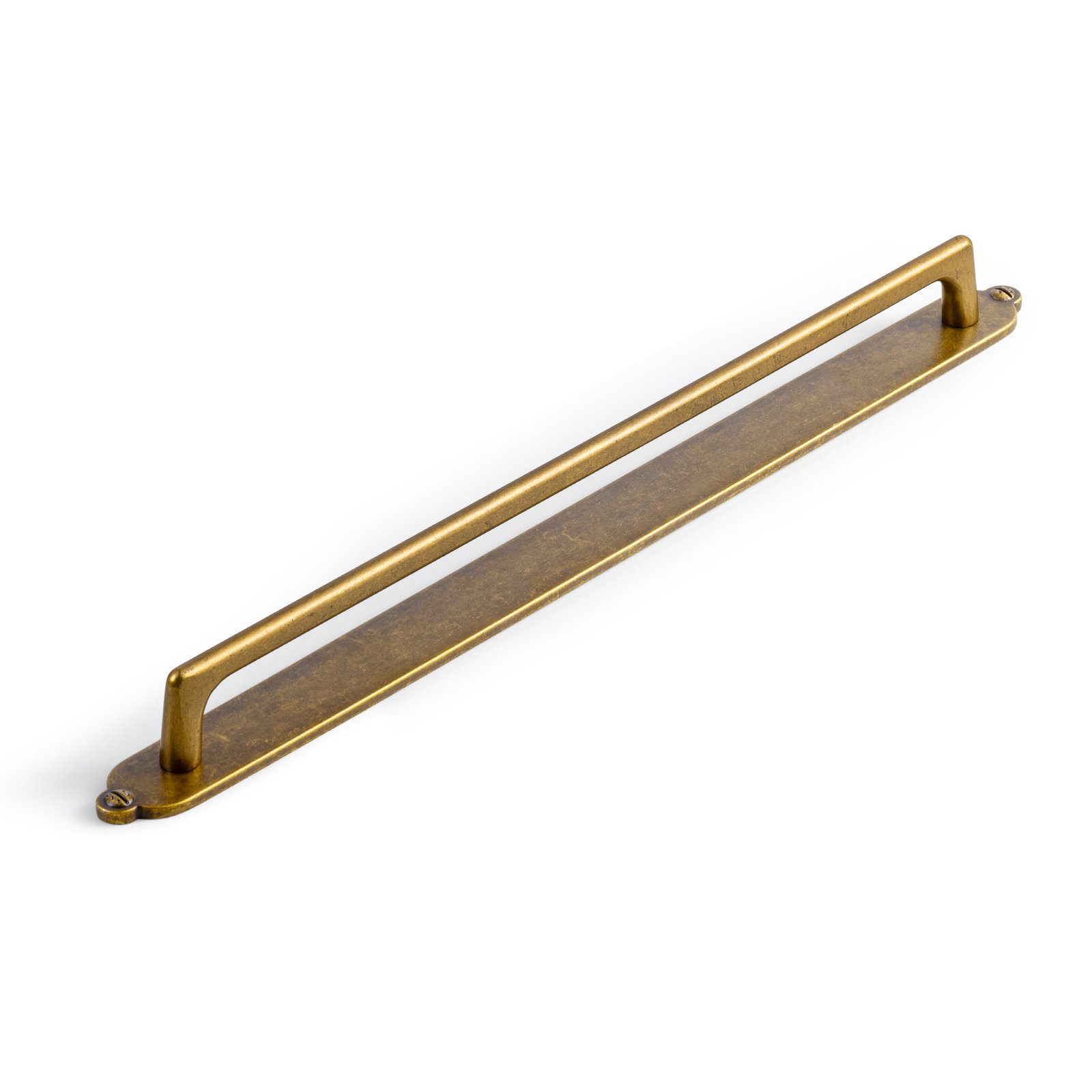GOO-KI Textured Backplate Point-To-Point Drawer Pull - Brushed Brass ...