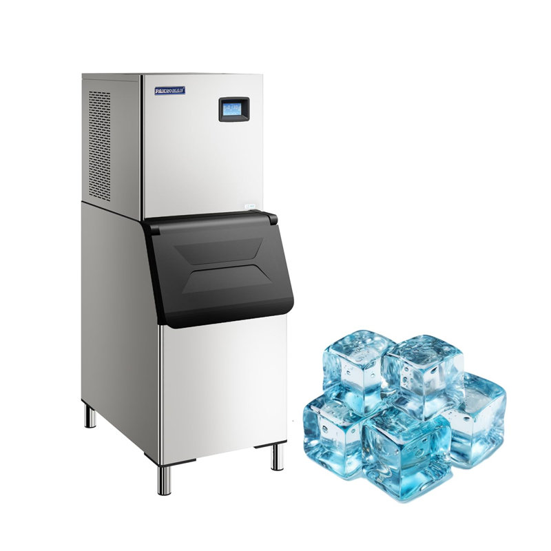 Pakroman 400lbs Daily Production Cube Clear Ice Freestanding Ice Maker ...