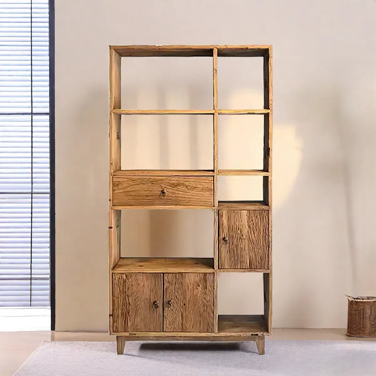 HomeCanvas Wabi-sabi Style Bookcase Display Case | Wayfair