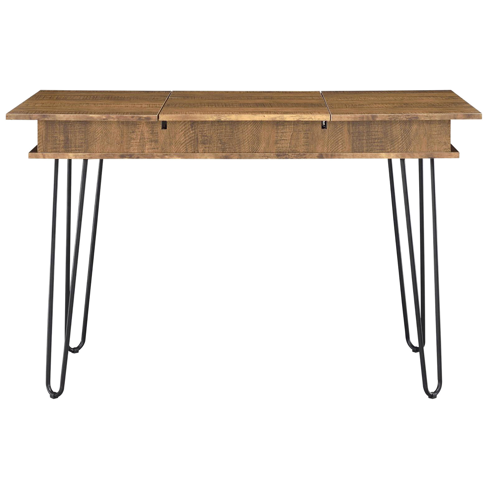 George Oliver Writing Desk With Rustic Amber Appearance And Built-in ...