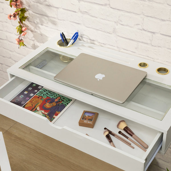 Fairmont Park Renner 80cm 2-in-1 Floating Vanity & Wall Desk with ...