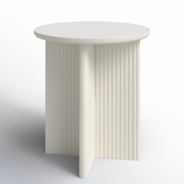 AllModern Cervos Fluted End Table | Wayfair