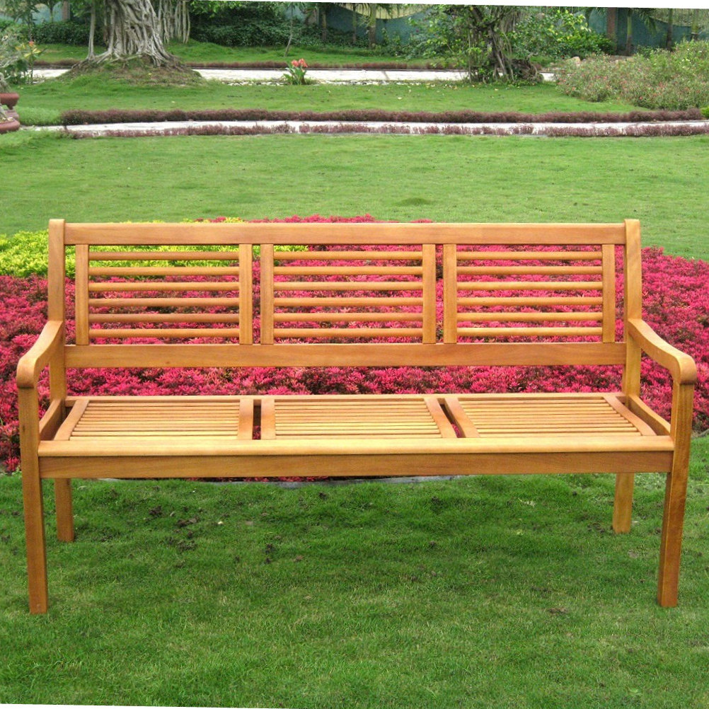 Beachcrest Home™ Blaser Solid Wood Garden Bench & Reviews | Wayfair