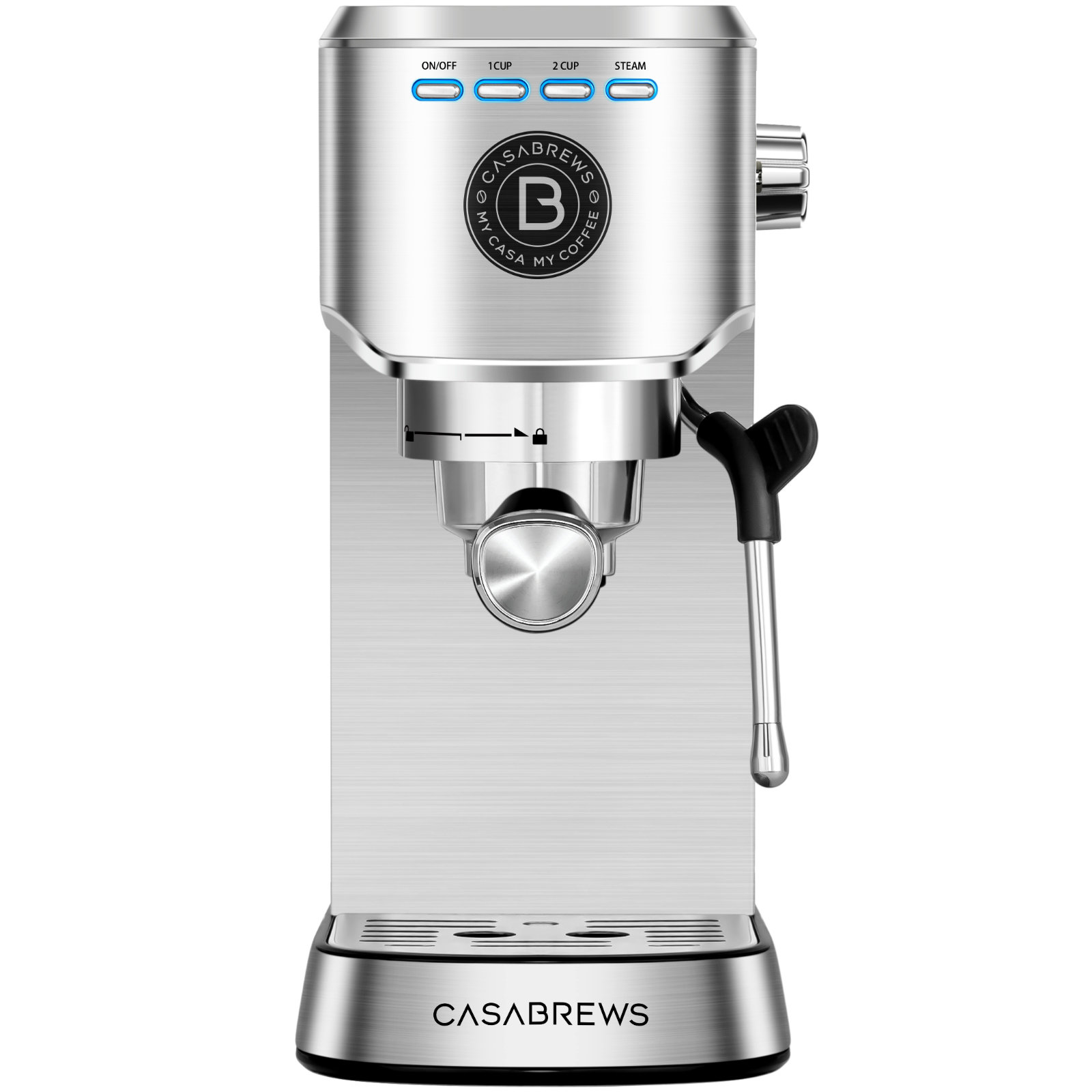 Casabrews 20 Bar Espresso Machine With Milk Frothing System, Stainless ...