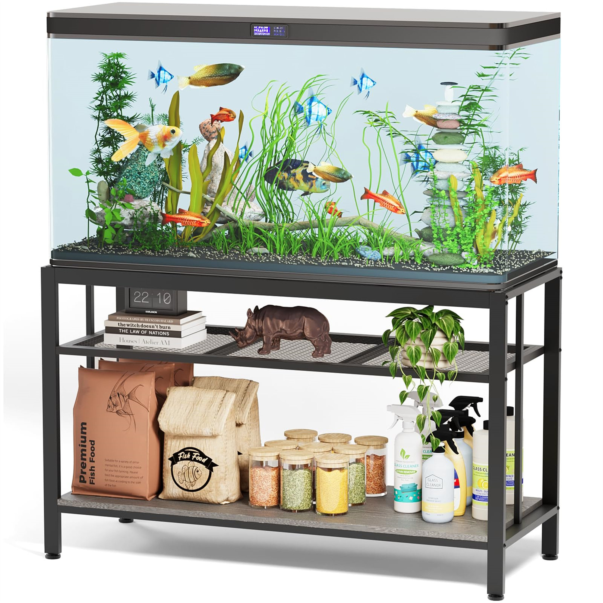 Orren Ellis Metal Aquarium Stand | Wayfair