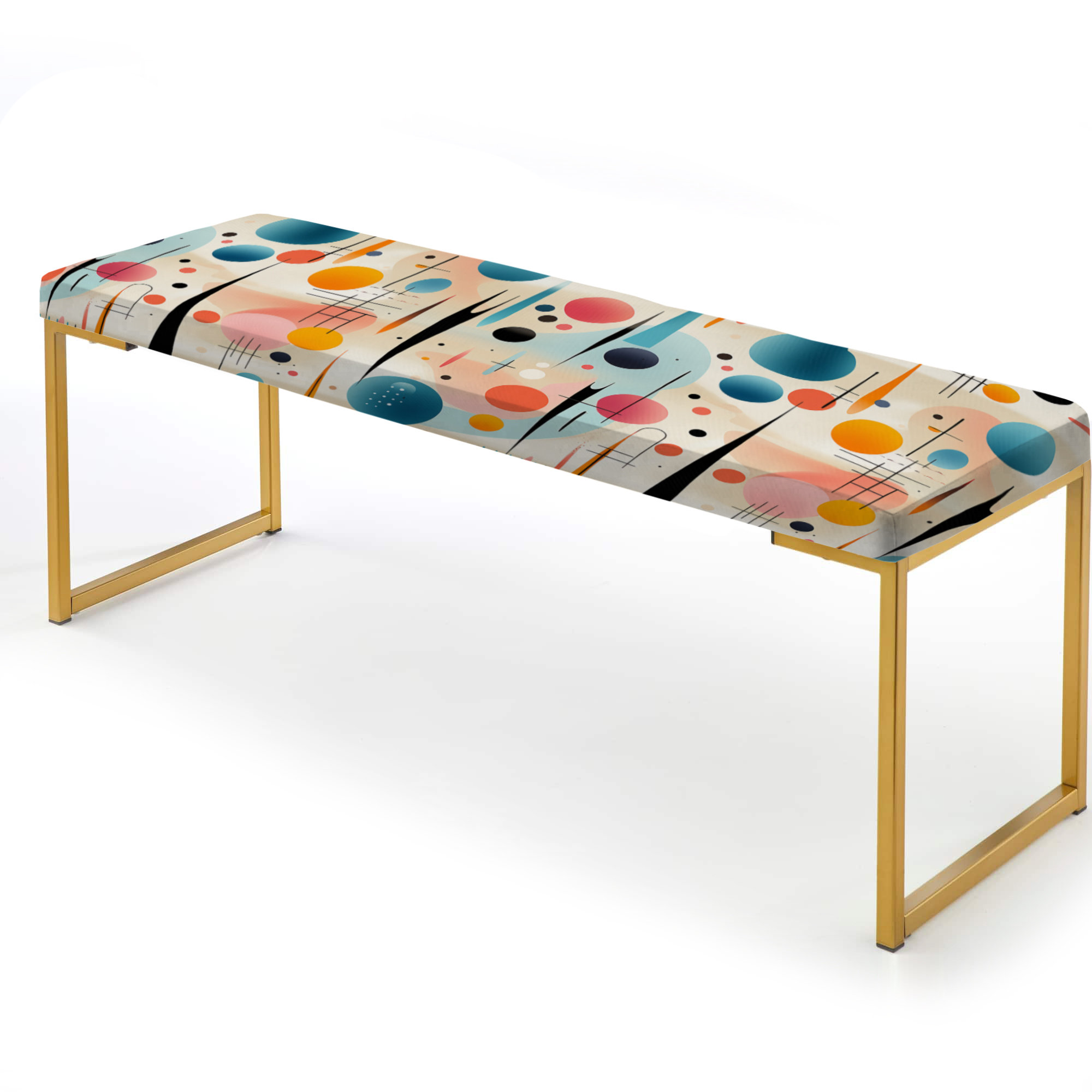 Design Art Multicolor Mid Century Geometric Pattern - Geometric ...