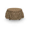 East Urban Home Oak Tree Seeds Ottoman Slipcover | Wayfair
