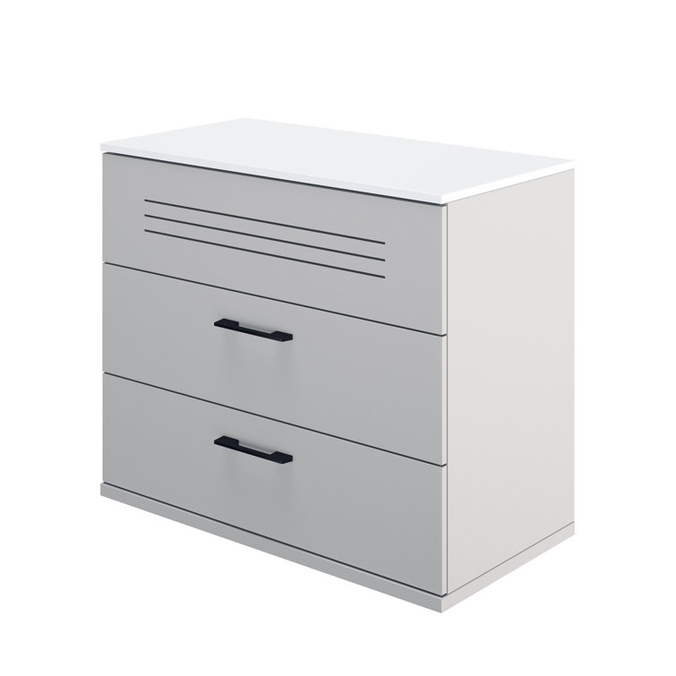 17 Stories Jamorie 3 Drawer 85Cm W Chest of Drawers | Wayfair.co.uk